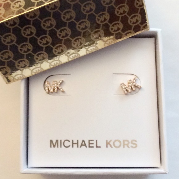 Michael Kors | Jewelry | Authentic Michael Kors Mk Pave Stud Earrings ...